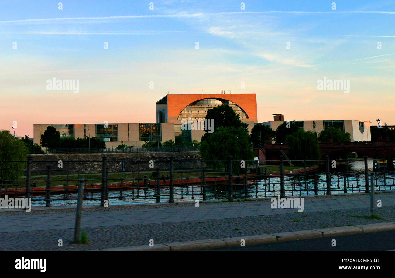 Photograph of the exterior of the German Chancellery, Berlin, Germany ...
