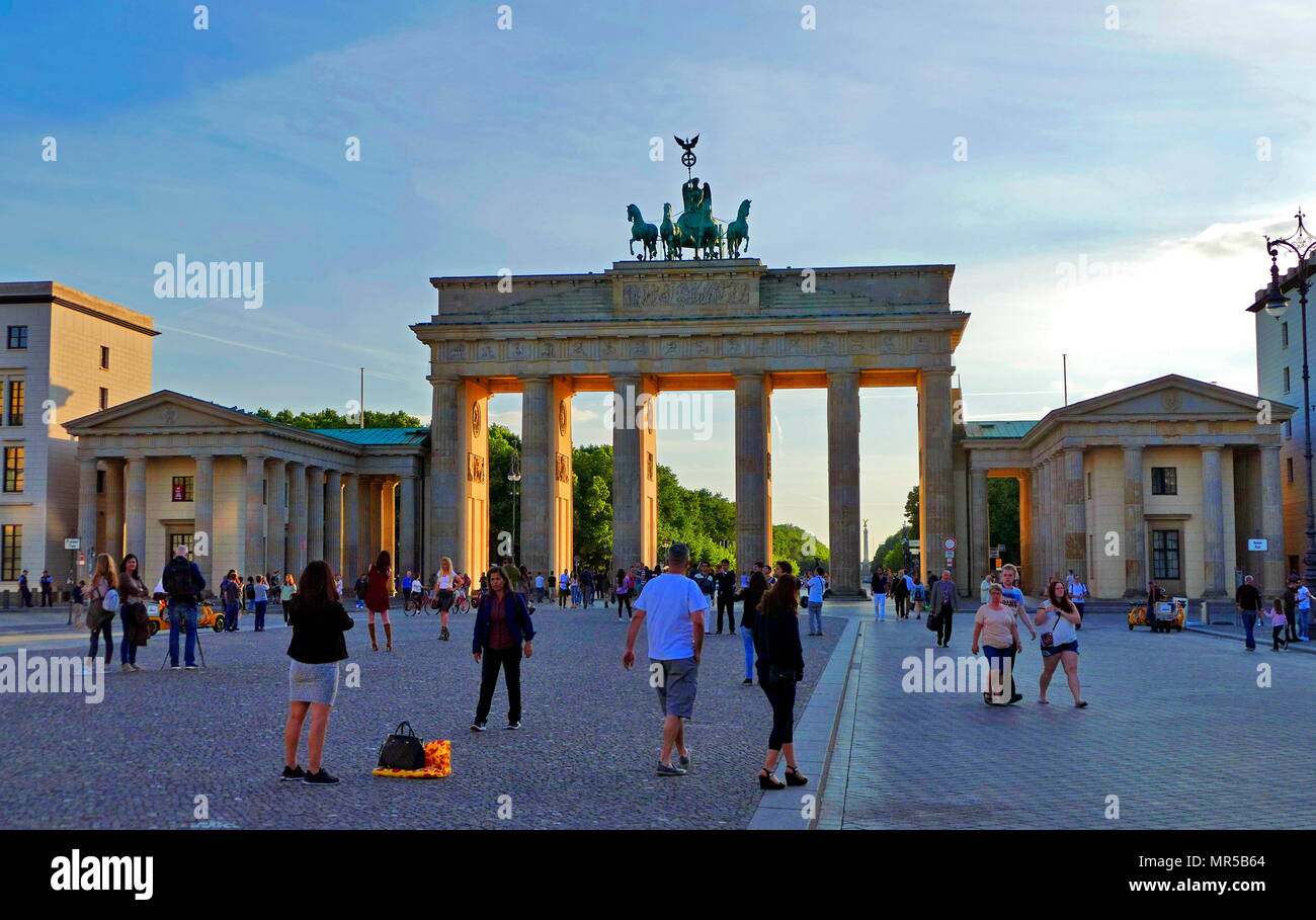 Photograph of the Brandenburg Gate (Brandenburger Tor), an 18th-century ...