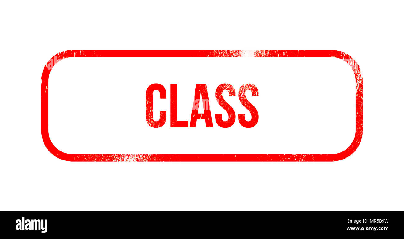 class - red grunge rubber, stamp Stock Photo - Alamy