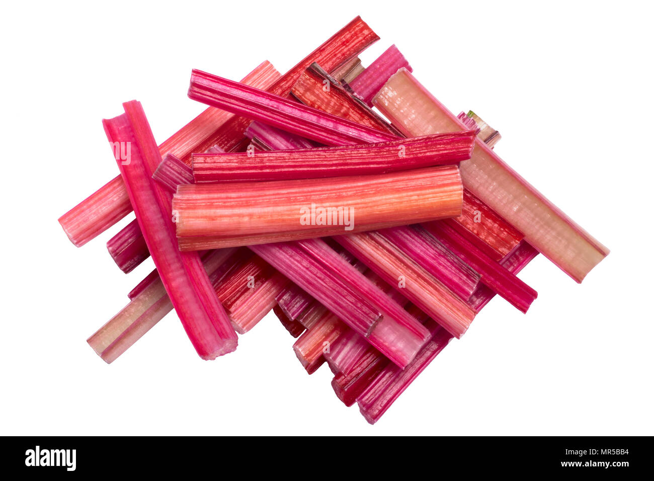 Pile of diced swiss chard stalks, top view Stock Photo - Alamy