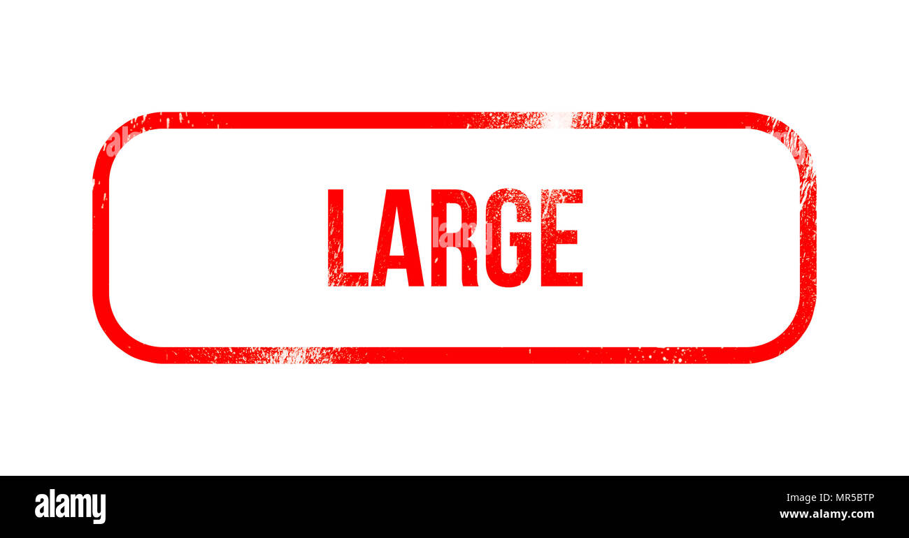 large - red grunge rubber, stamp Stock Photo - Alamy