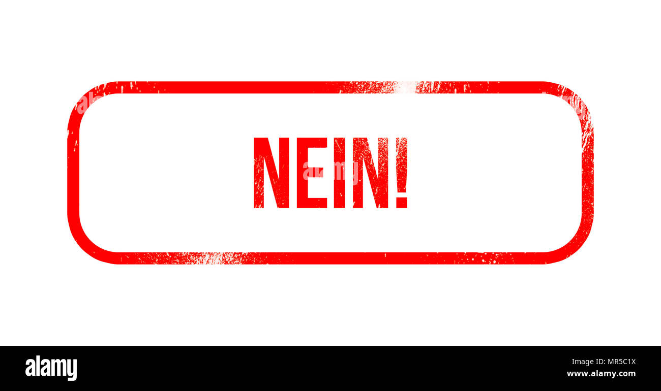 Nein Cut Out Stock Images & Pictures - Alamy