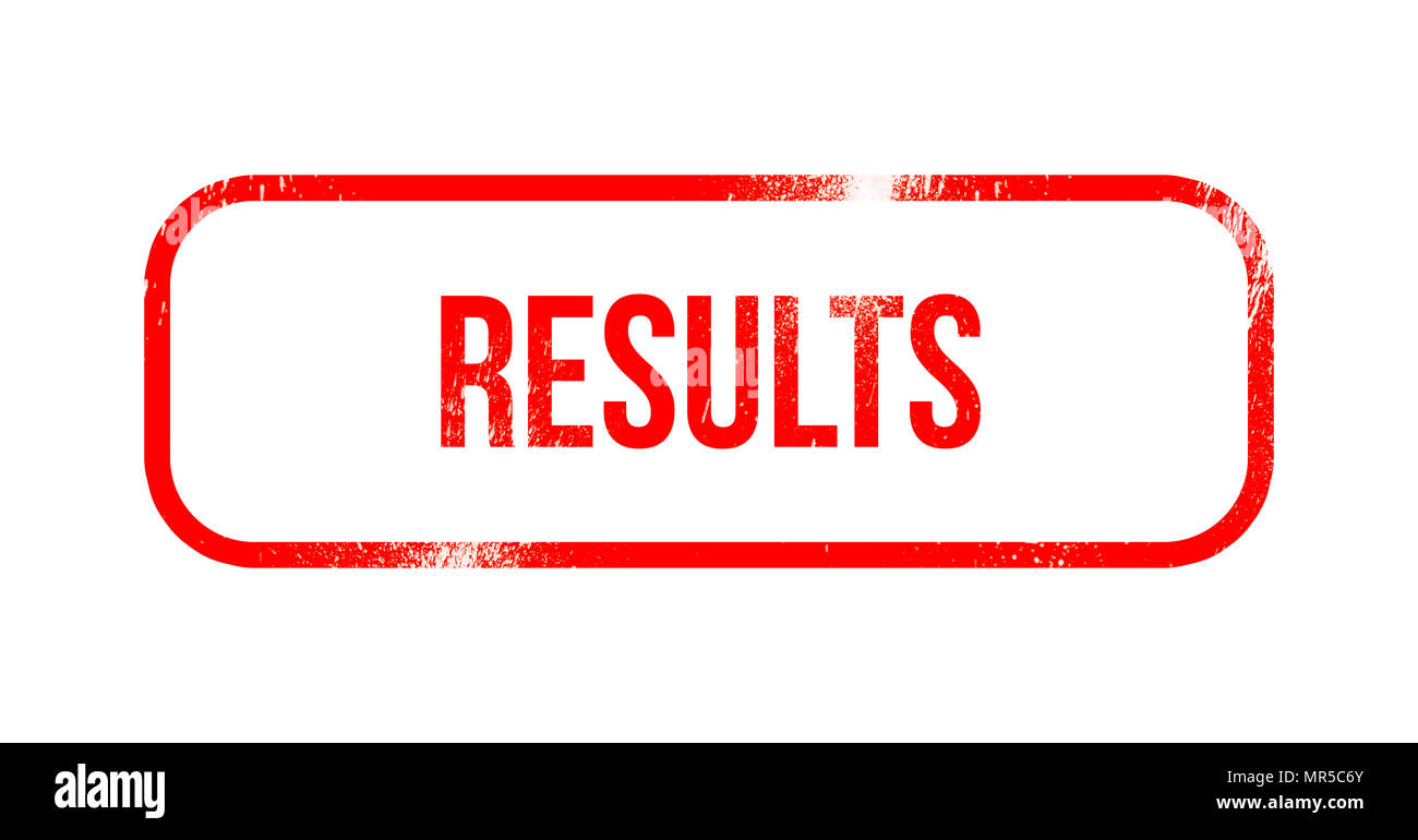 results - red grunge rubber, stamp Stock Photo - Alamy