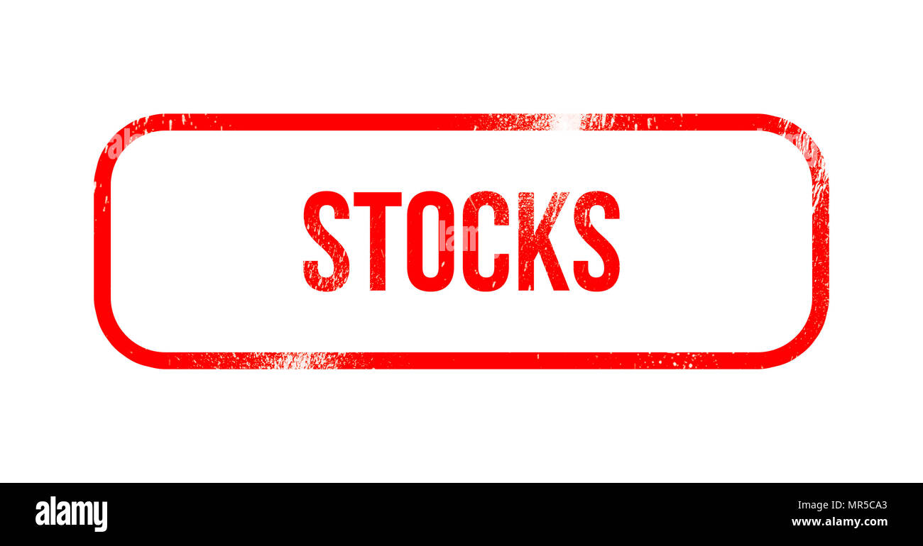 stocks - red grunge rubber, stamp Stock Photo - Alamy