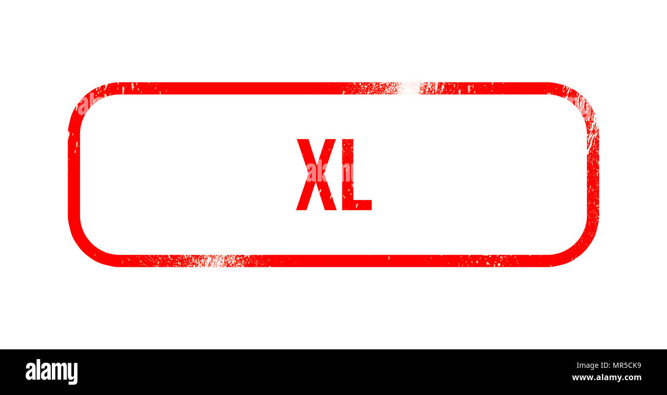 xl - red grunge rubber, stamp Stock Photo - Alamy