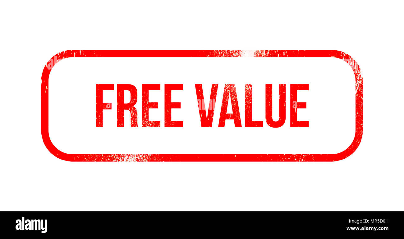 Free value - red grunge rubber, stamp Stock Photo - Alamy