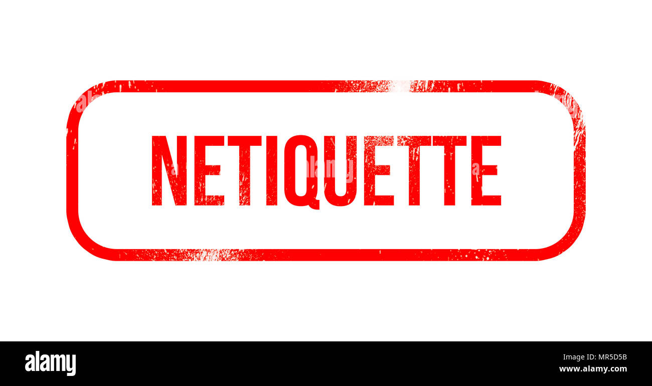 Netiquette hi-res stock photography and images - Alamy