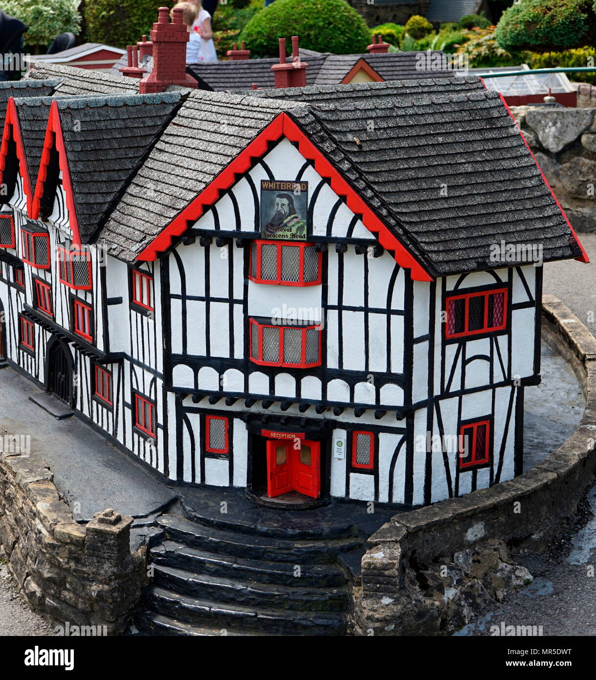 Edwardian mock Tudor style Hotel, in the model village at Bekonscot ...