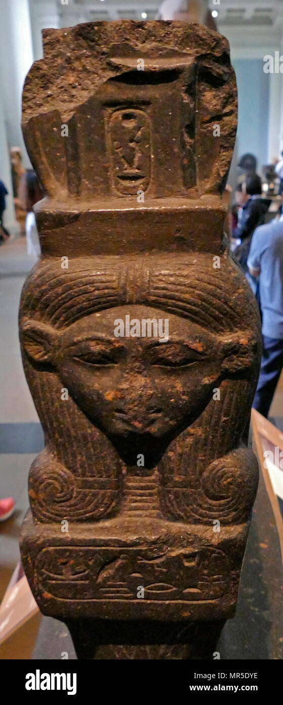 Statue of a sacred boat dedicated to Mutemwiya - circa 1400 BC, black ...