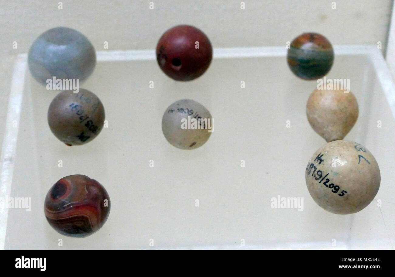 A collection of copper weights and measures from the Indus Valley ...