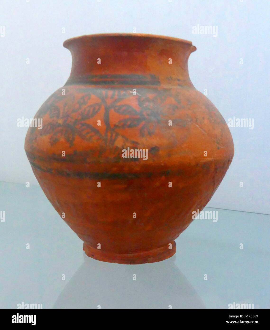 Terracotta Harappa ceramic vase from the Indus Valley Civilisation at ...