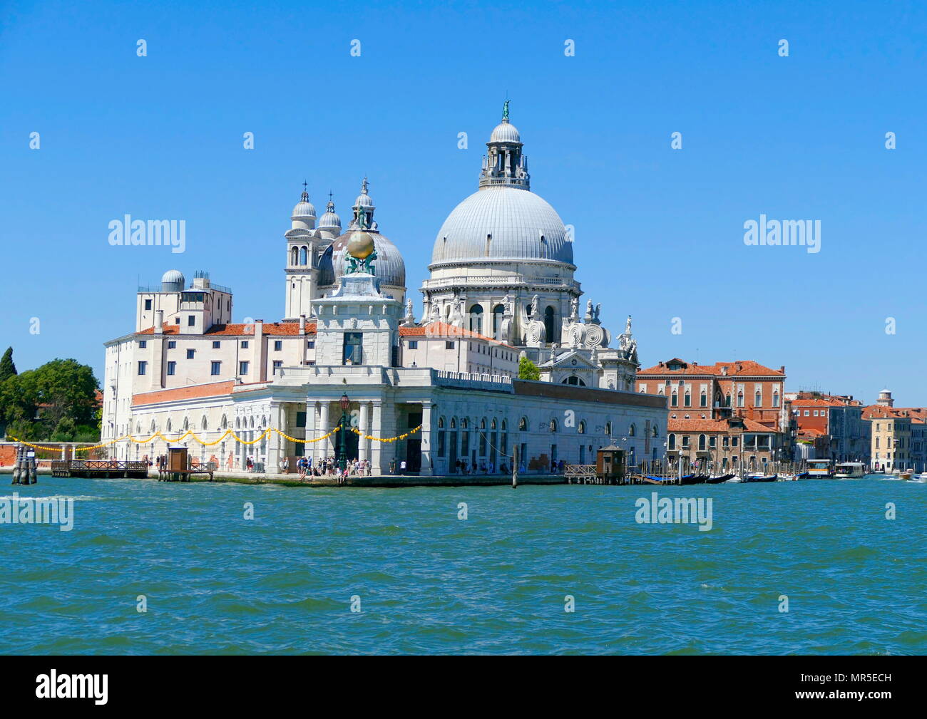 Venice's old customs building and the Baroque architecture of Santa ...