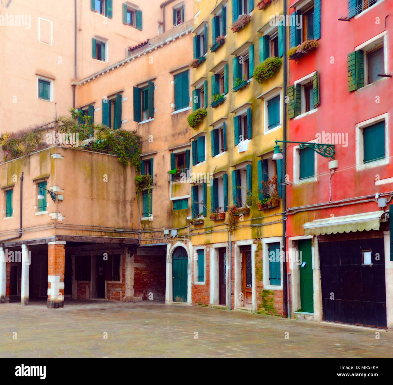 The Venetian Ghetto of Venice in which Jews were compelled to live ...