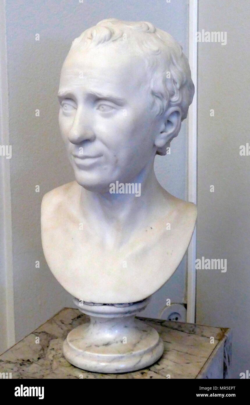Bust of Jean Le Rond D'Alembert by Guillaume Francin 1741-1830. Jean ...