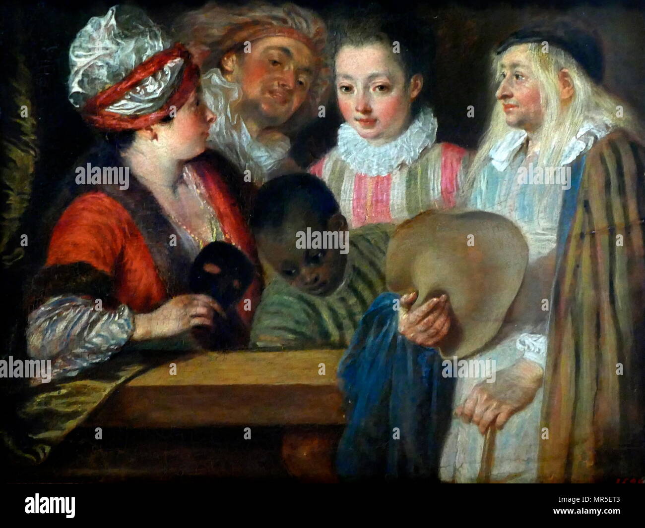 Coquettes antoine watteau hi-res stock photography and images - Alamy