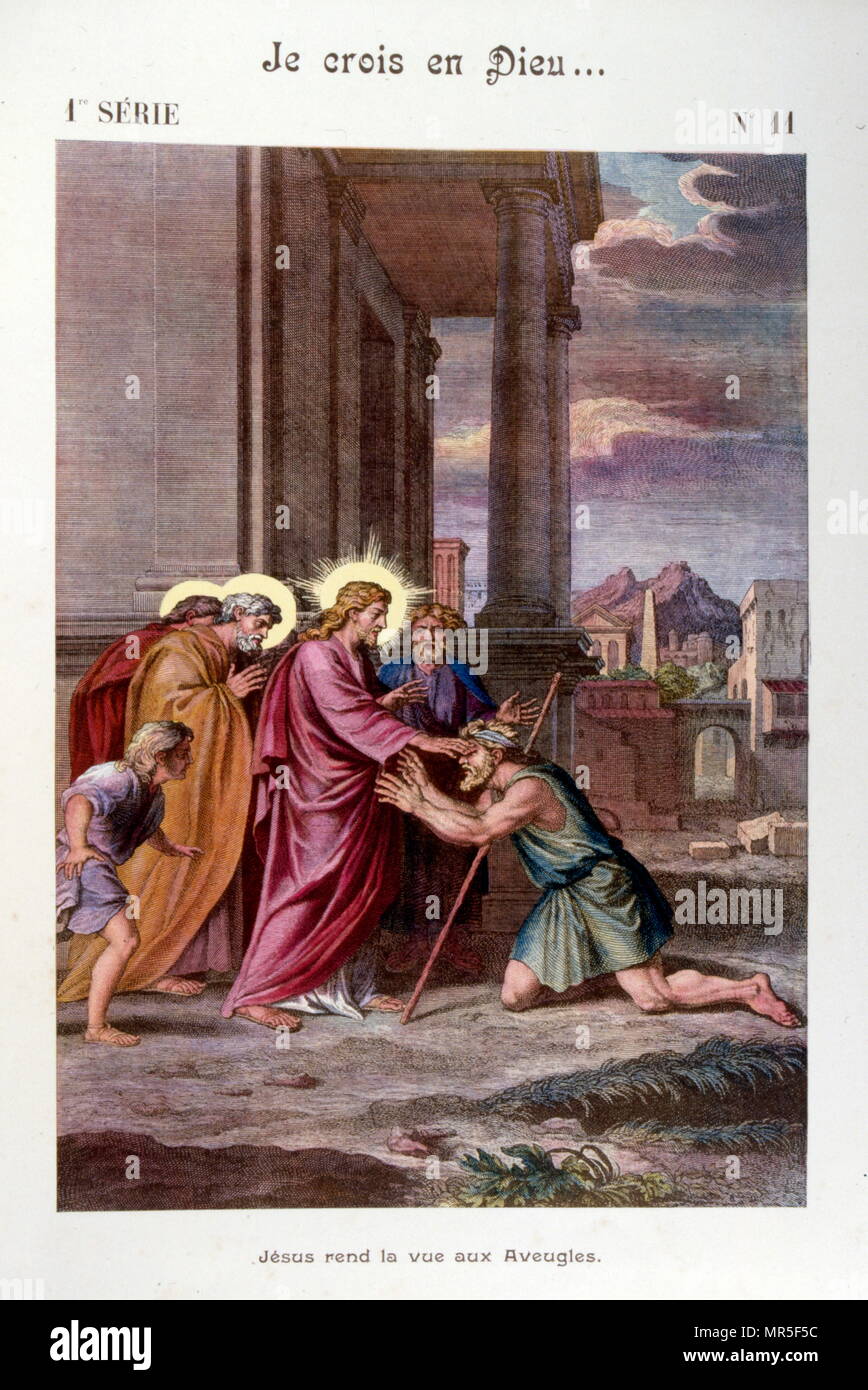 Jesus Healing The Blind Icon