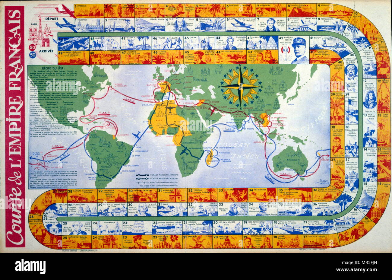 Propaganda board game based on french hi-res stock photography and ...