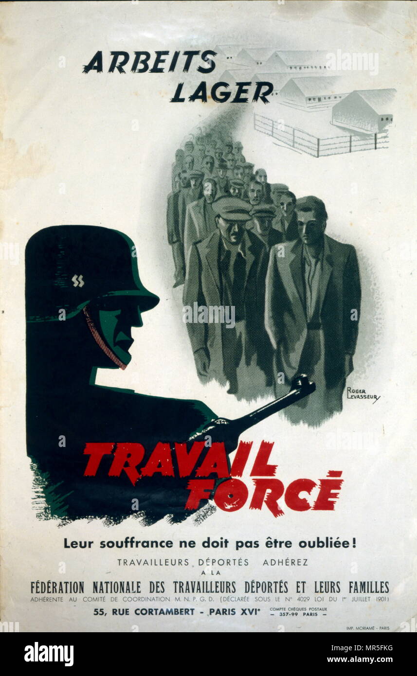 French World War two resistance movement, propaganda poster concerning ...