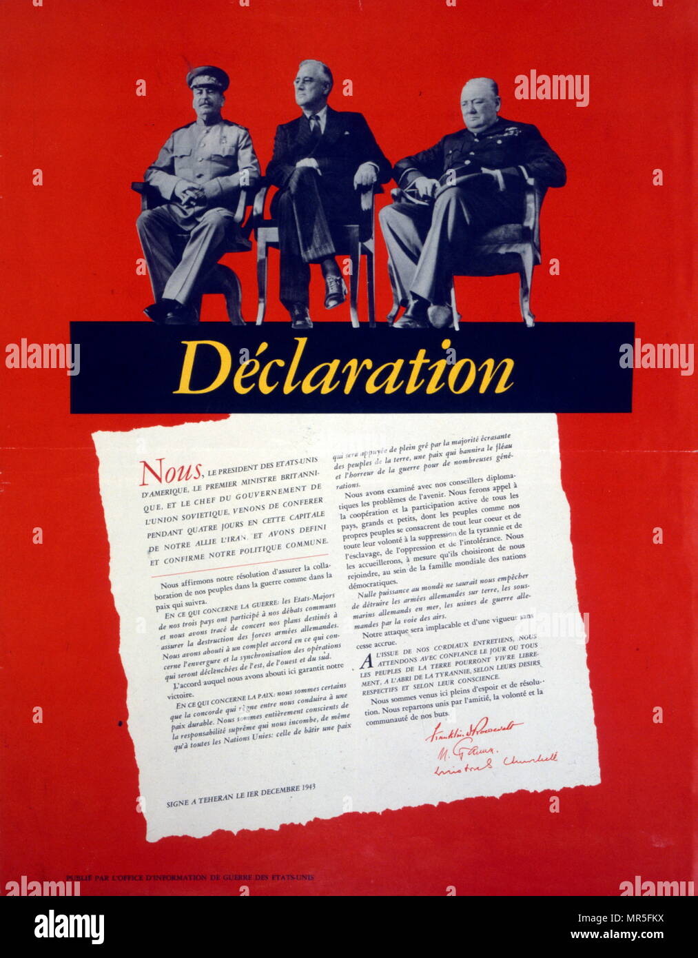 Stalin teheran 1943 hi-res stock photography and images - Alamy