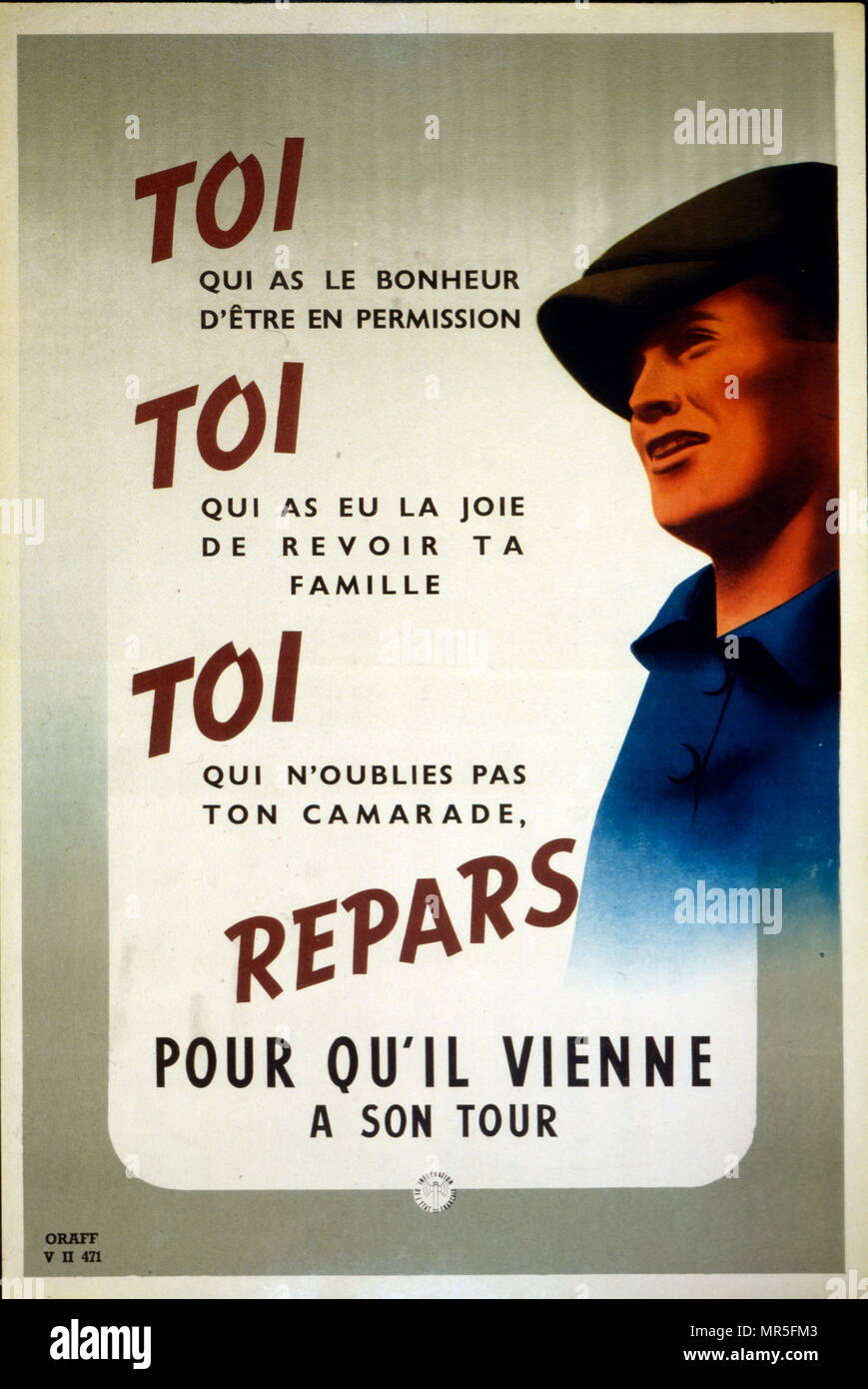 French world war two propaganda poster hi-res stock photography and ...
