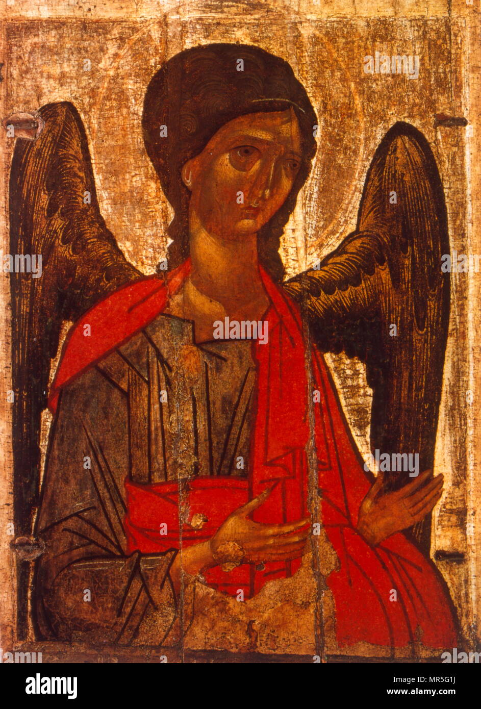 18th century Russian orthodox icon of the Archangel Michael. Tretyakov ...