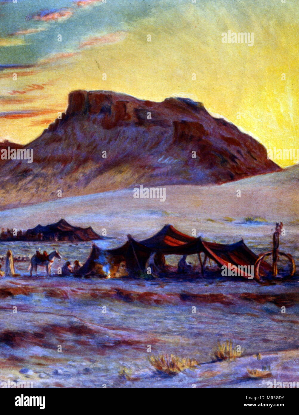 Group of Arab Nomads in the desert, by Nasreddine Dinet (Alphonse ...