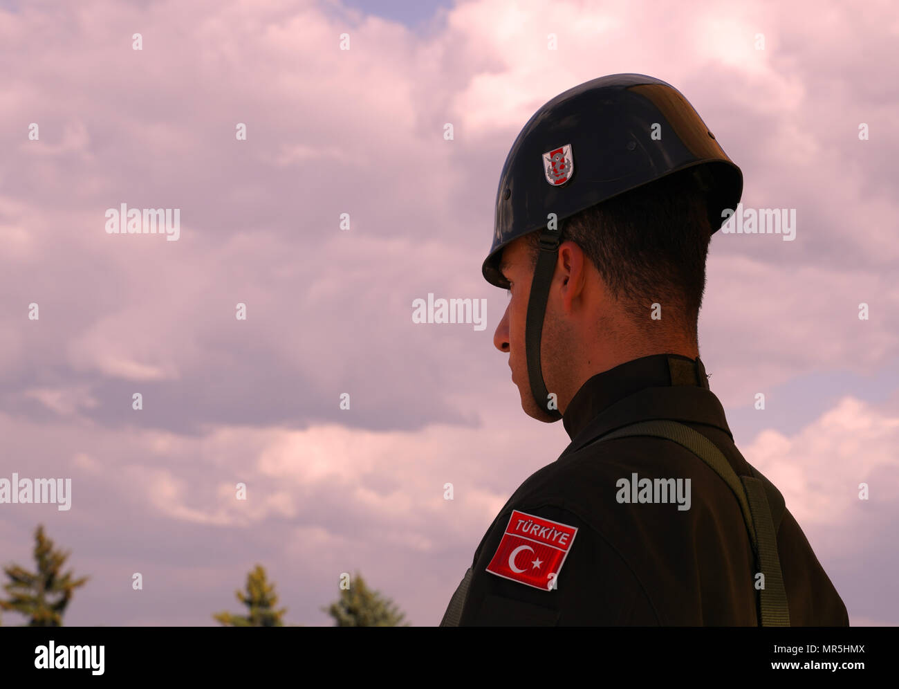 Ankara/Turkey - May 19 2018: Portrait of a young turkish soldier ...