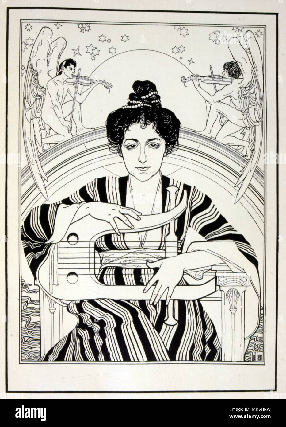 Illustration from Ephraim Moses Lilien 'Lieder des Ghetto' (songs from ...