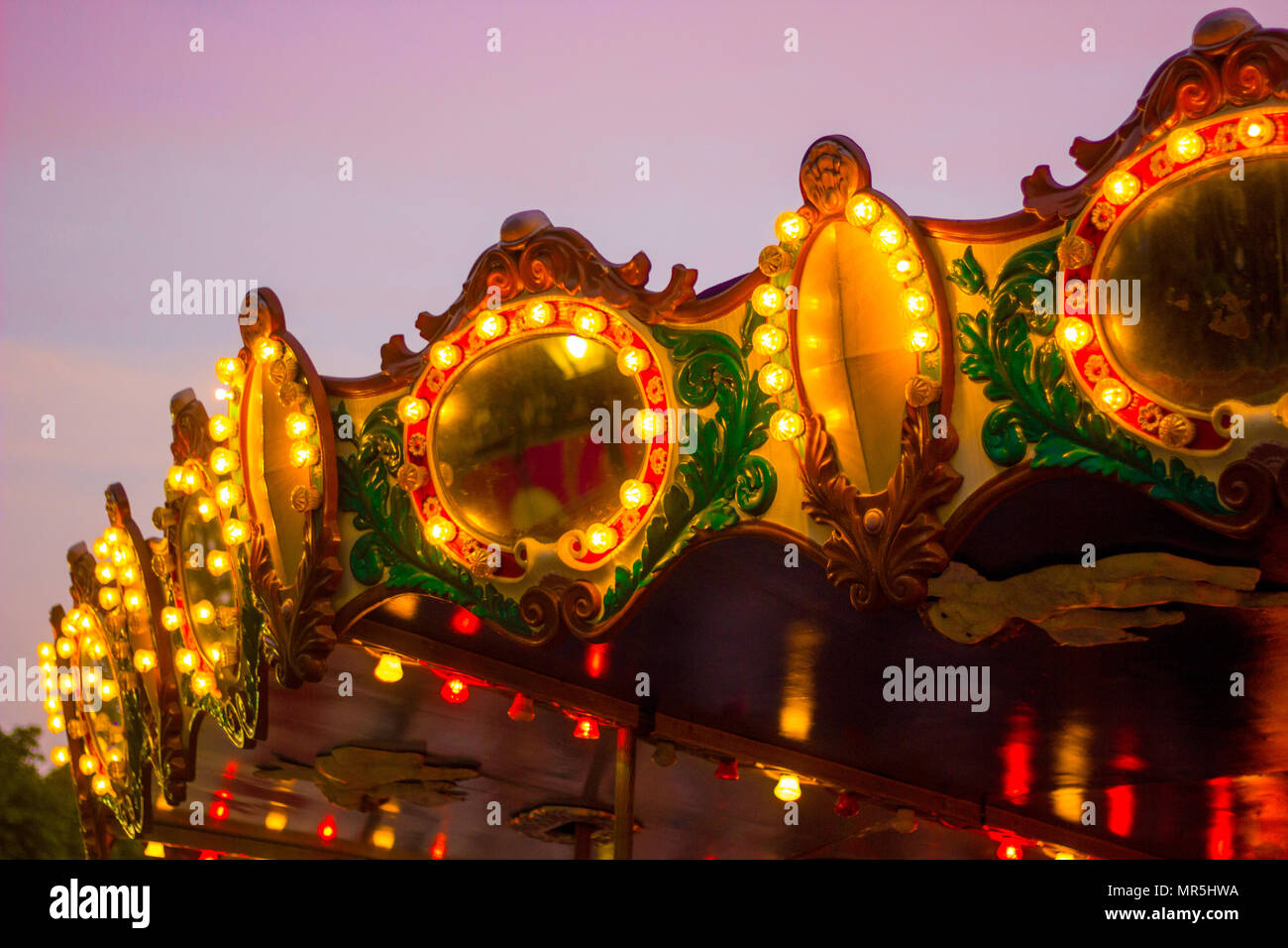 The Carousel Lights Stock Photo - Alamy