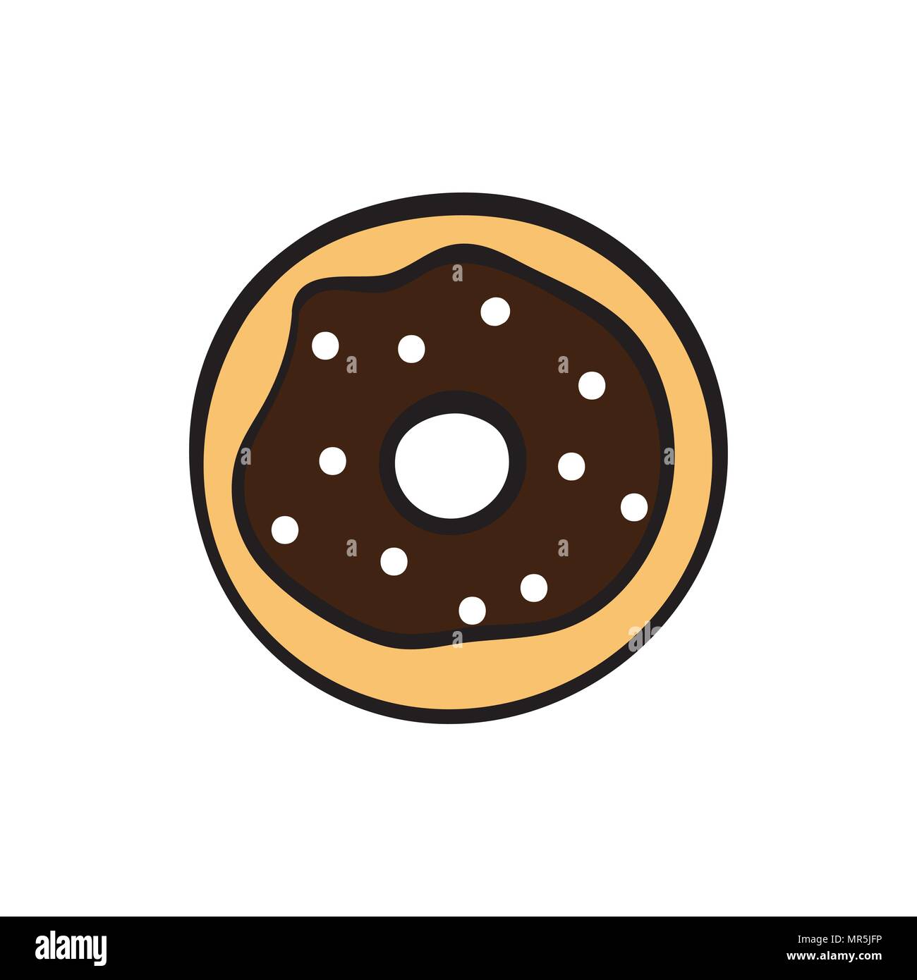 Cute cartoon vector donut Stock Vector Images - Alamy