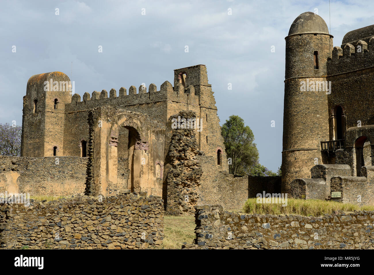ETHIOPIA , Gondar, Fasil Ghebbi , UNESCO heritage world site, fort and ...