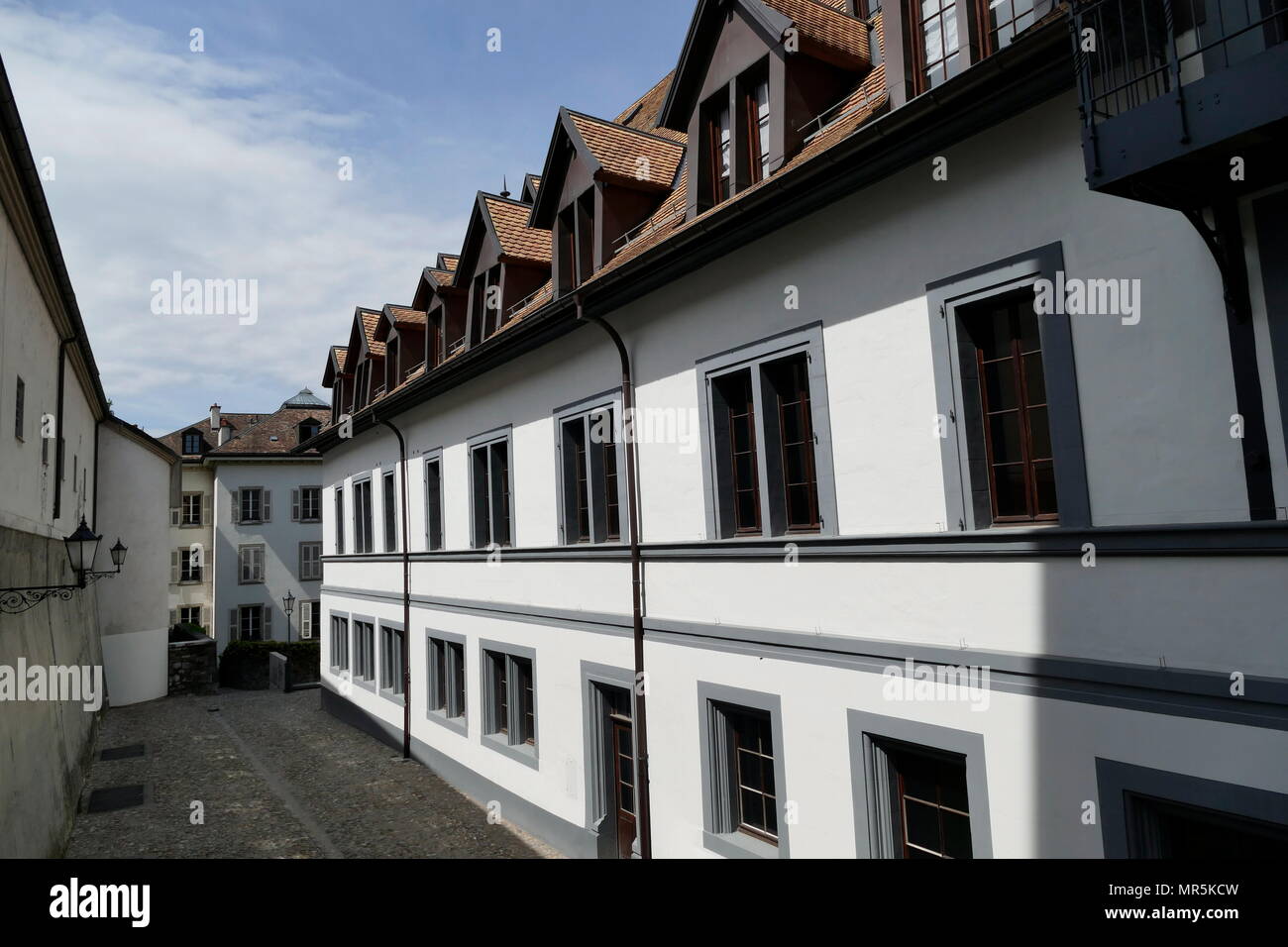 18th century Swiss houses in Geneva, Switzerland Stock Photo - Alamy