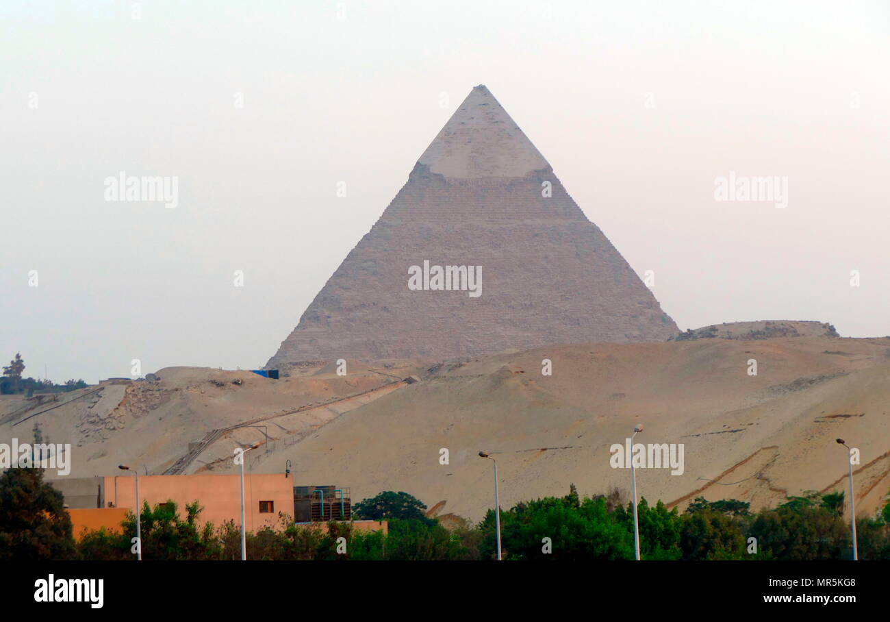 The Pyramid of Khafre or of Chephren; the second-tallest and second ...