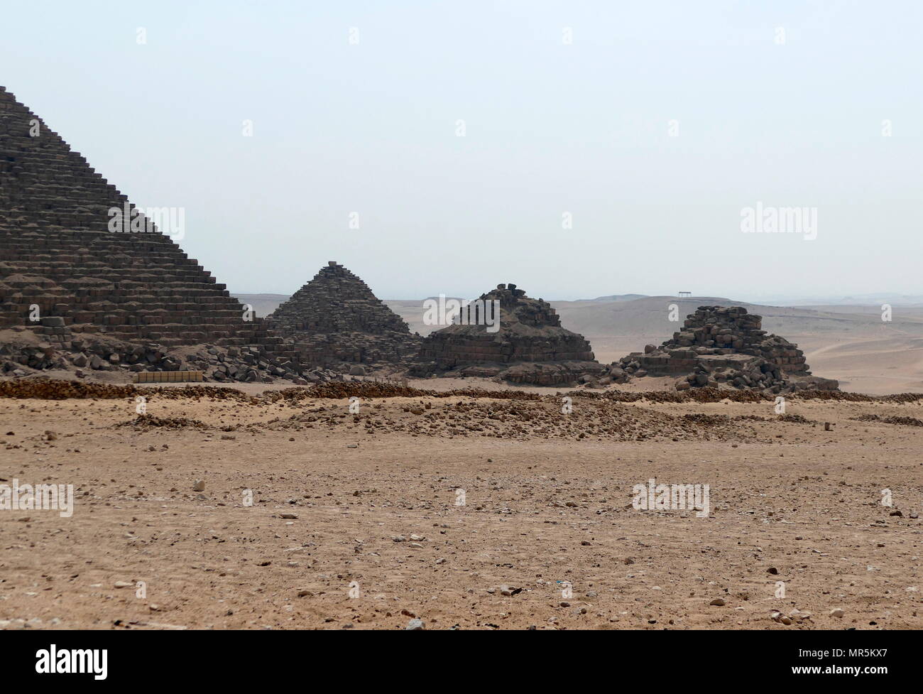 The Pyramid of Menkaure, on the Giza Plateau, Cairo, Egypt, is the ...