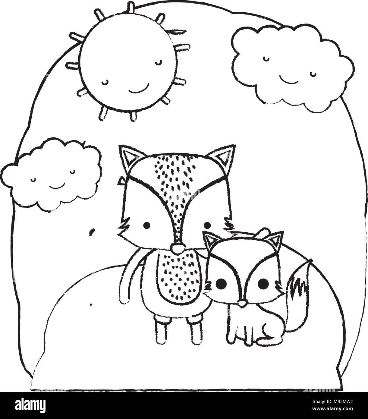 Father fox Stock Vector Images - Alamy