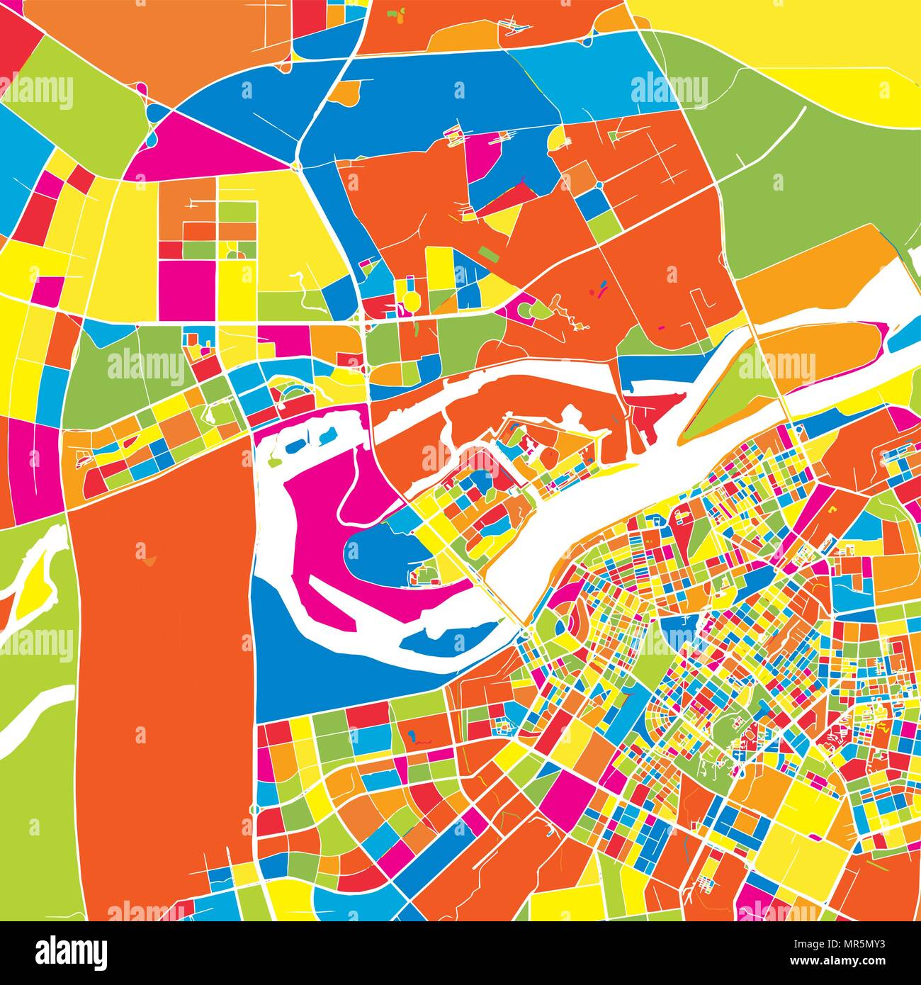 Map of harbin Stock Vector Images - Alamy