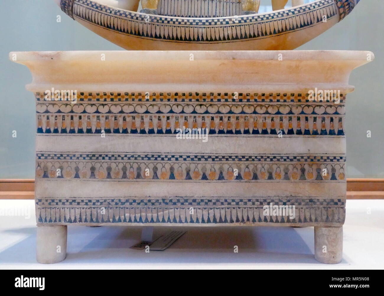 Alabaster base to support a model of Funerary Boat from tomb of ...