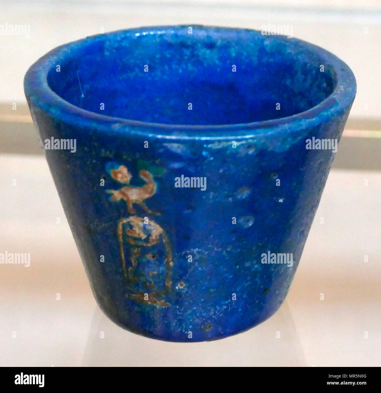 Ancient egyptian blue faience pottery hi-res stock photography and ...