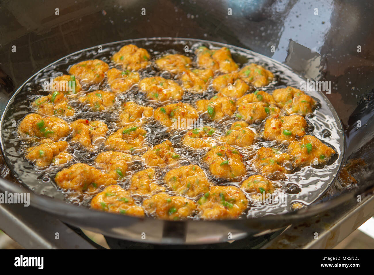 Plate fried cakes salad hi-res stock photography and images - Alamy