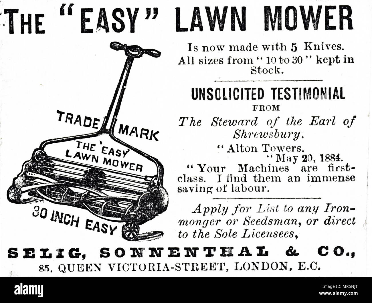 1885 advertisement hi-res stock photography and images - Alamy