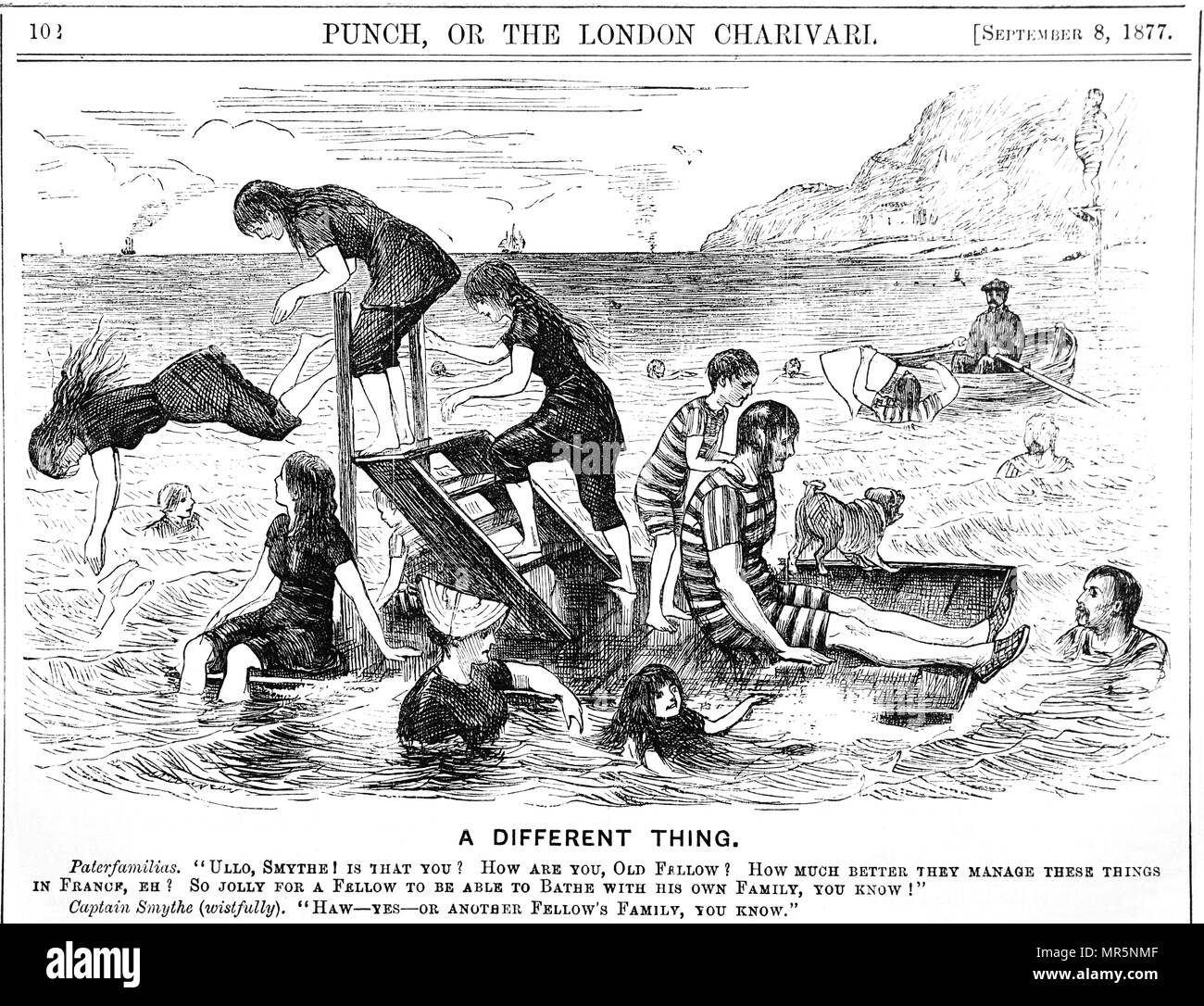 Britain seaside holiday Black and White Stock Photos & Images - Alamy