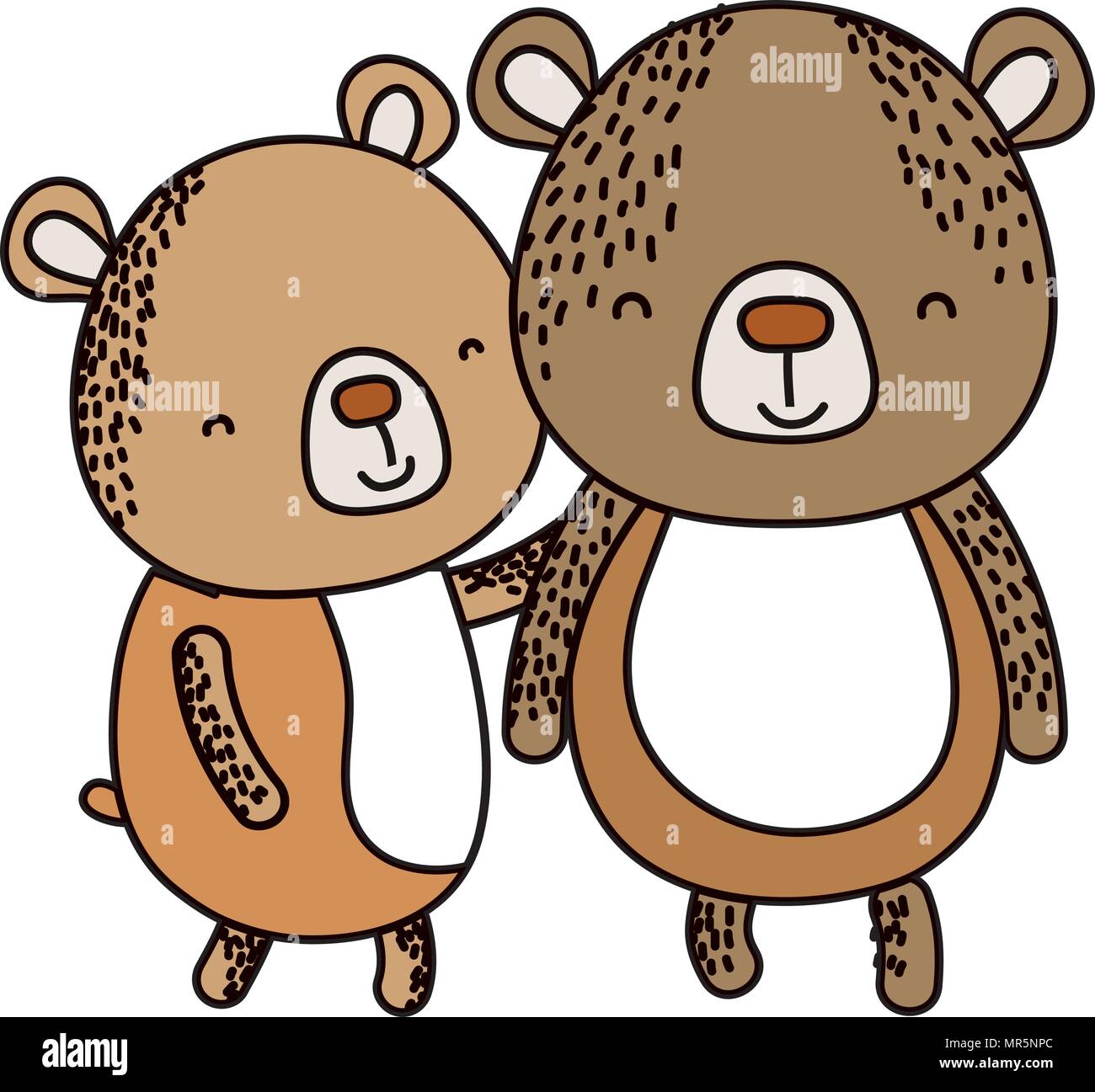 color couple bear together cute animal Stock Vector Image & Art - Alamy