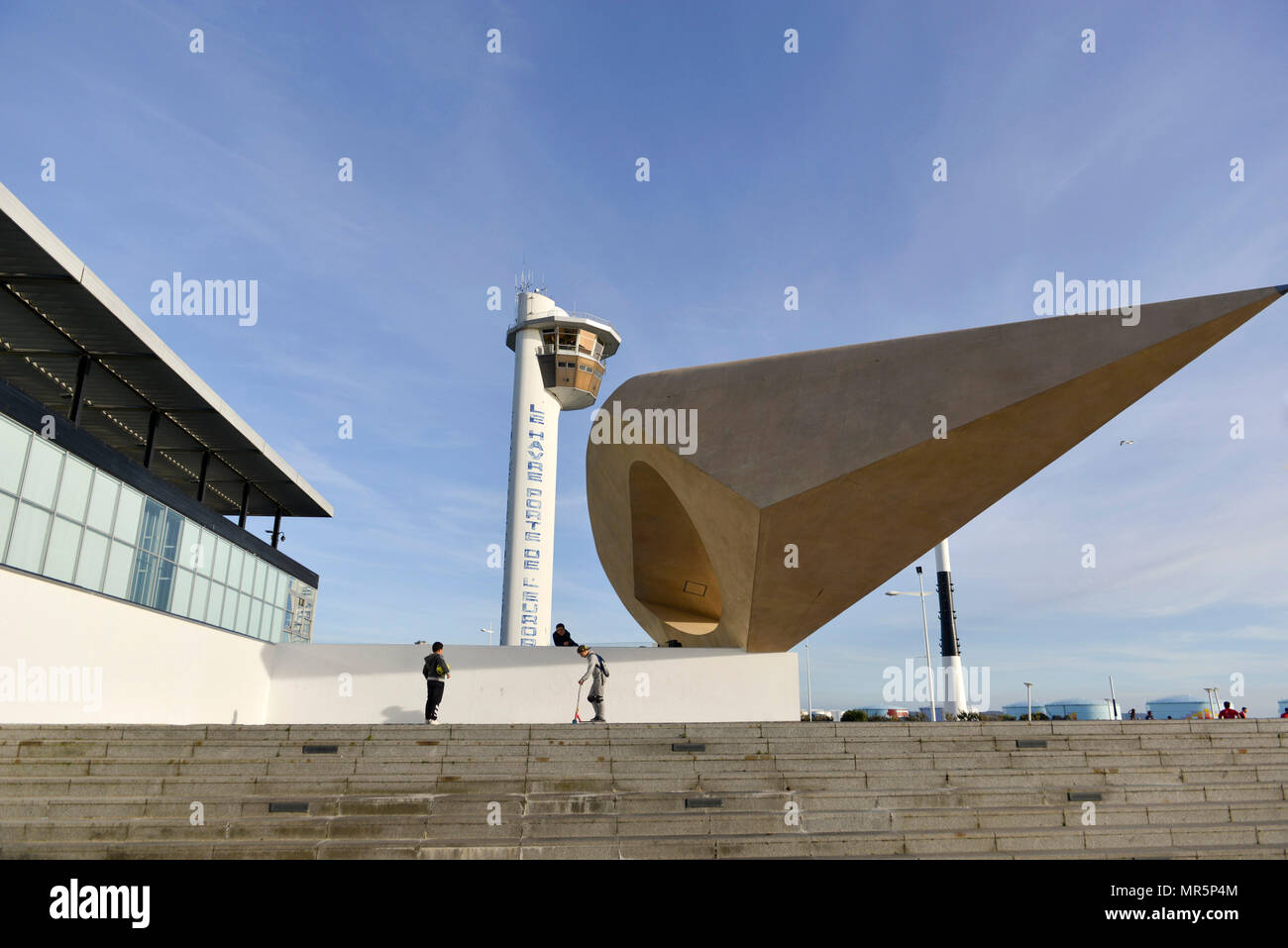 Le Havre (Normandy, north western France): Signal, a sculpture by Henri ...
