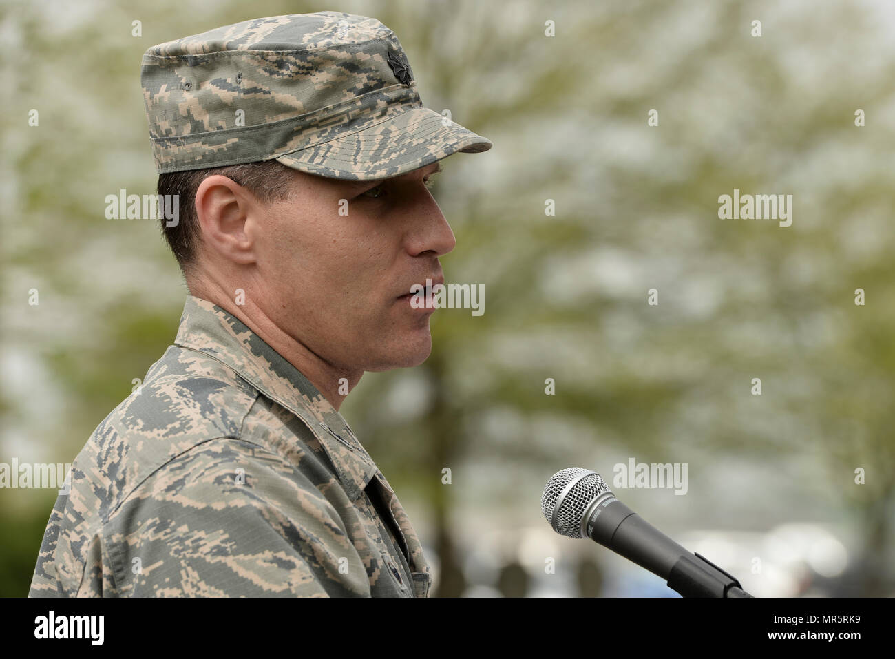 Col. Paul Rozumski, 32nd Intelligence Squadron commander, shares a few ...