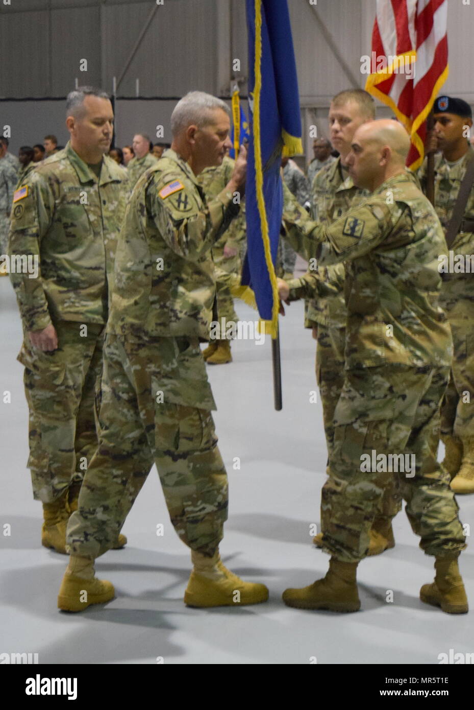Georgia Army National Guard Lt. Col. Stephen Tucker, outgoing commander ...