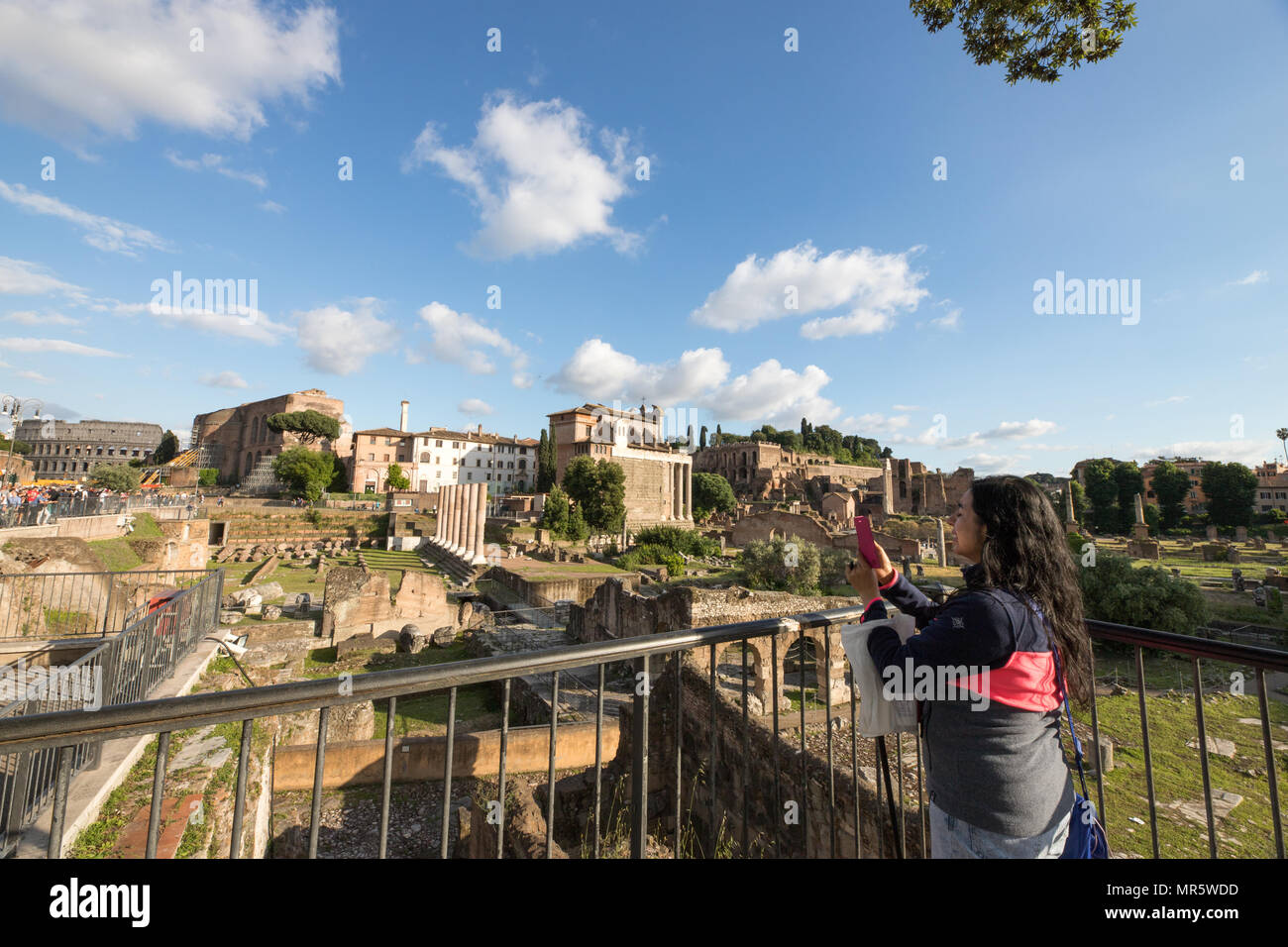 Roman Forum, Foro Romano, archelogic area Stock Photo - Alamy