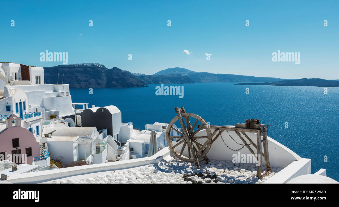 Oia Santorini Caldera View Stock Photo - Alamy
