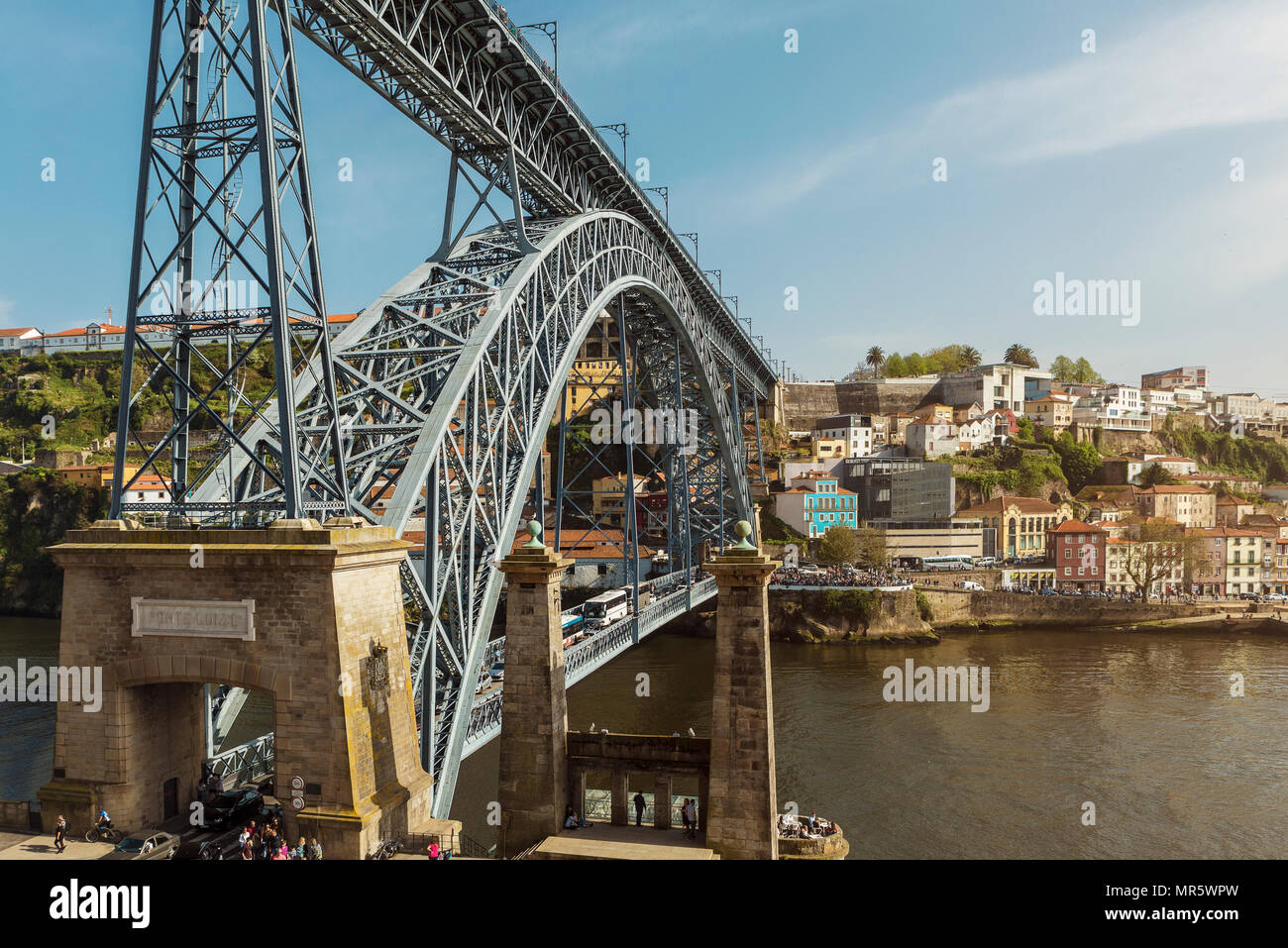 Dom Luis I Bridge Side view Stock Photo - Alamy