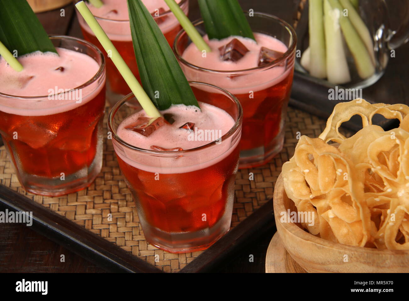Bir Pletok. Traditional non-alcoholic beer from Betawi, Jakarta Stock ...