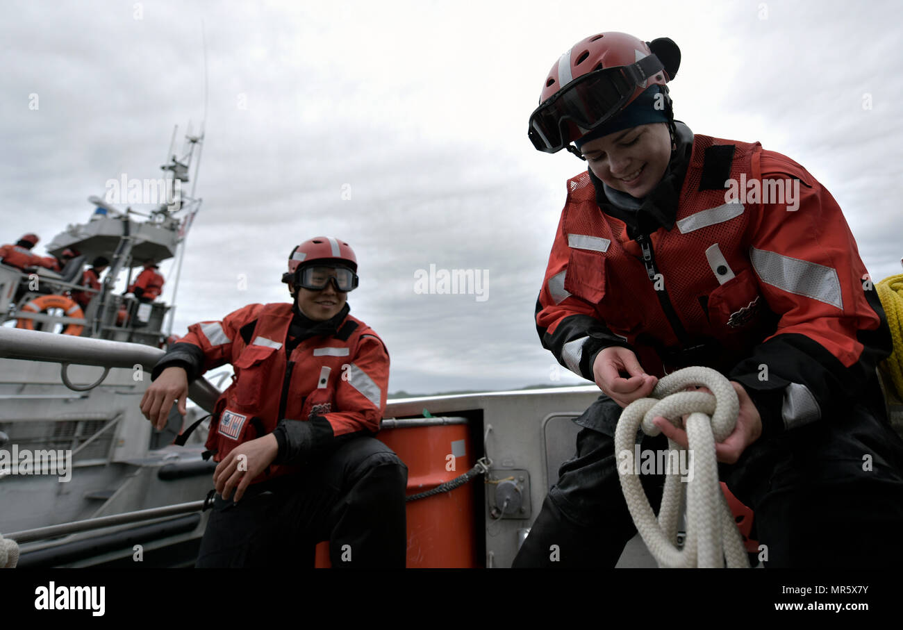 Seaman Julia Harris, a crew member at Coast Guard Station Bodega Bay ...